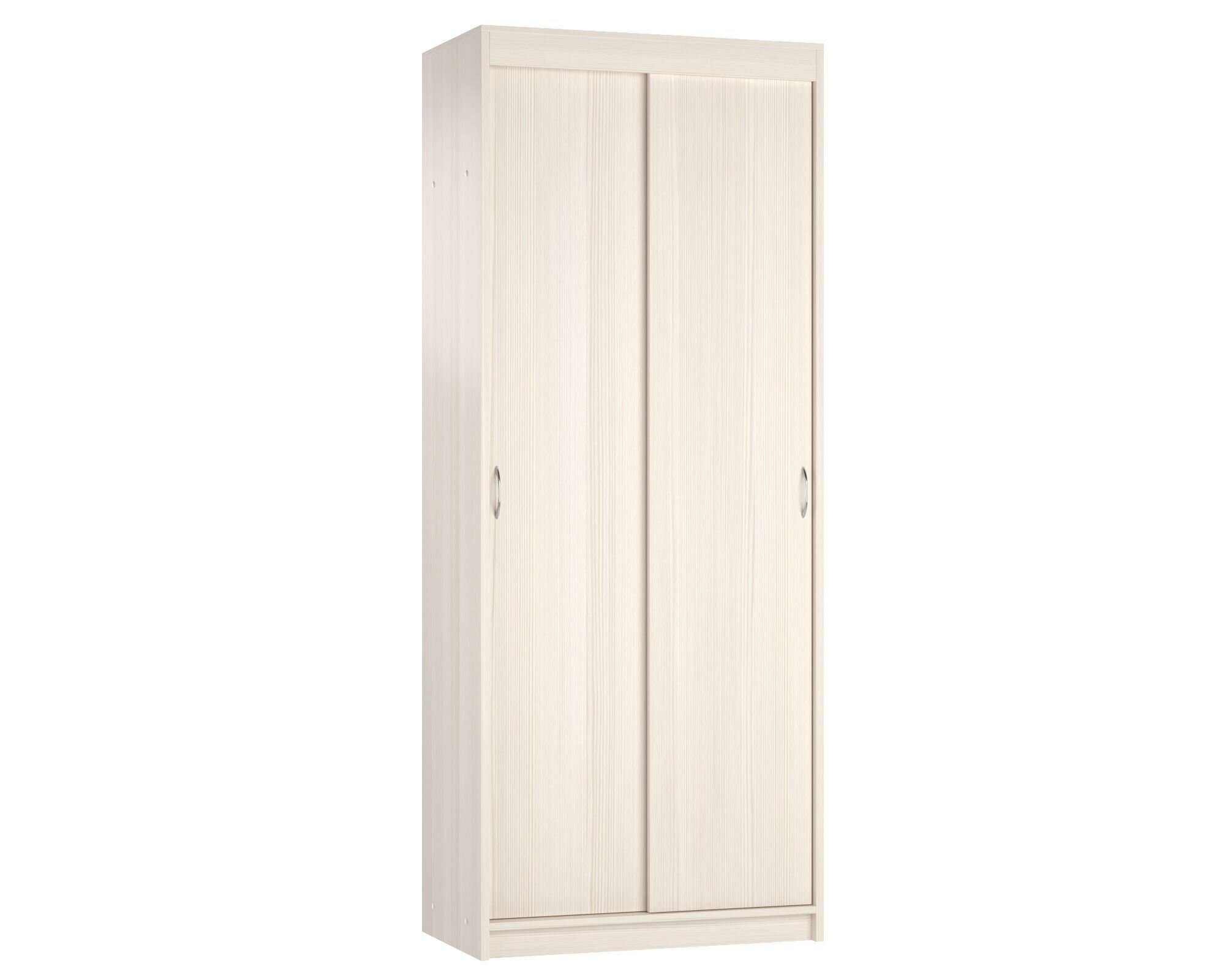 Шкаф купе для одежды со штангой "Эко 2" 80х200х45 / Бодега белая