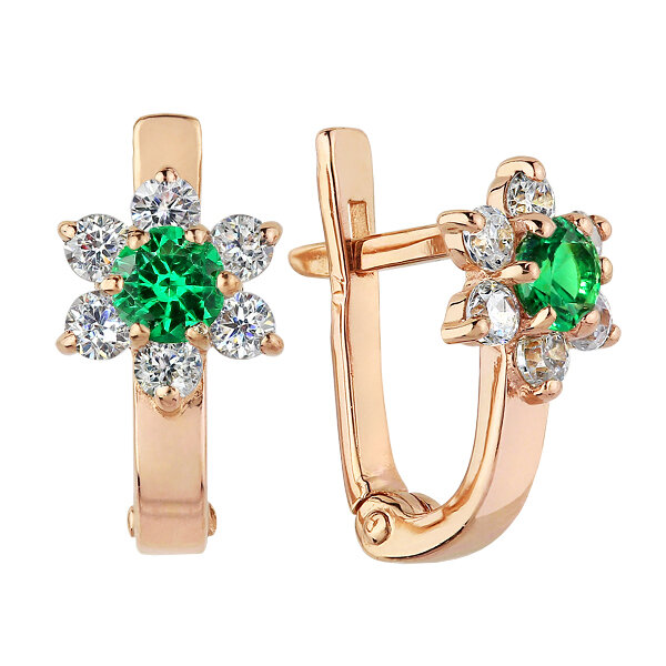 Серьги, золото, 585 проба