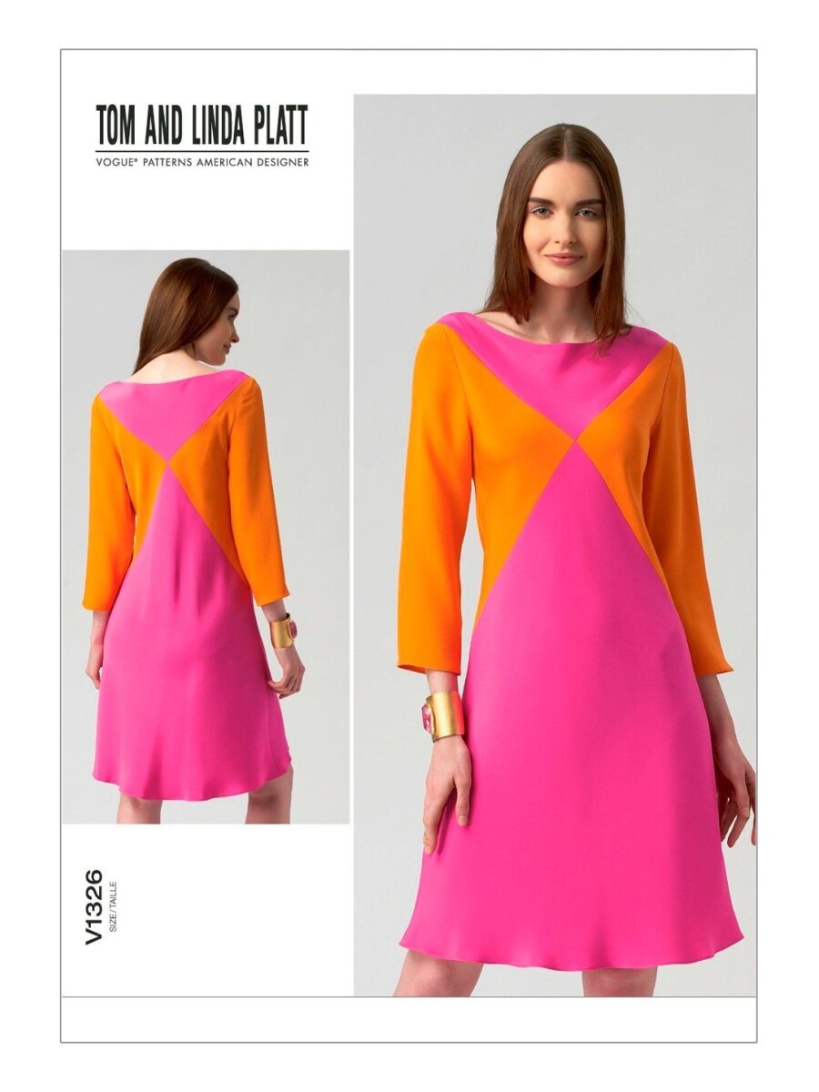 Выкройка VOGUE №1326 Платье