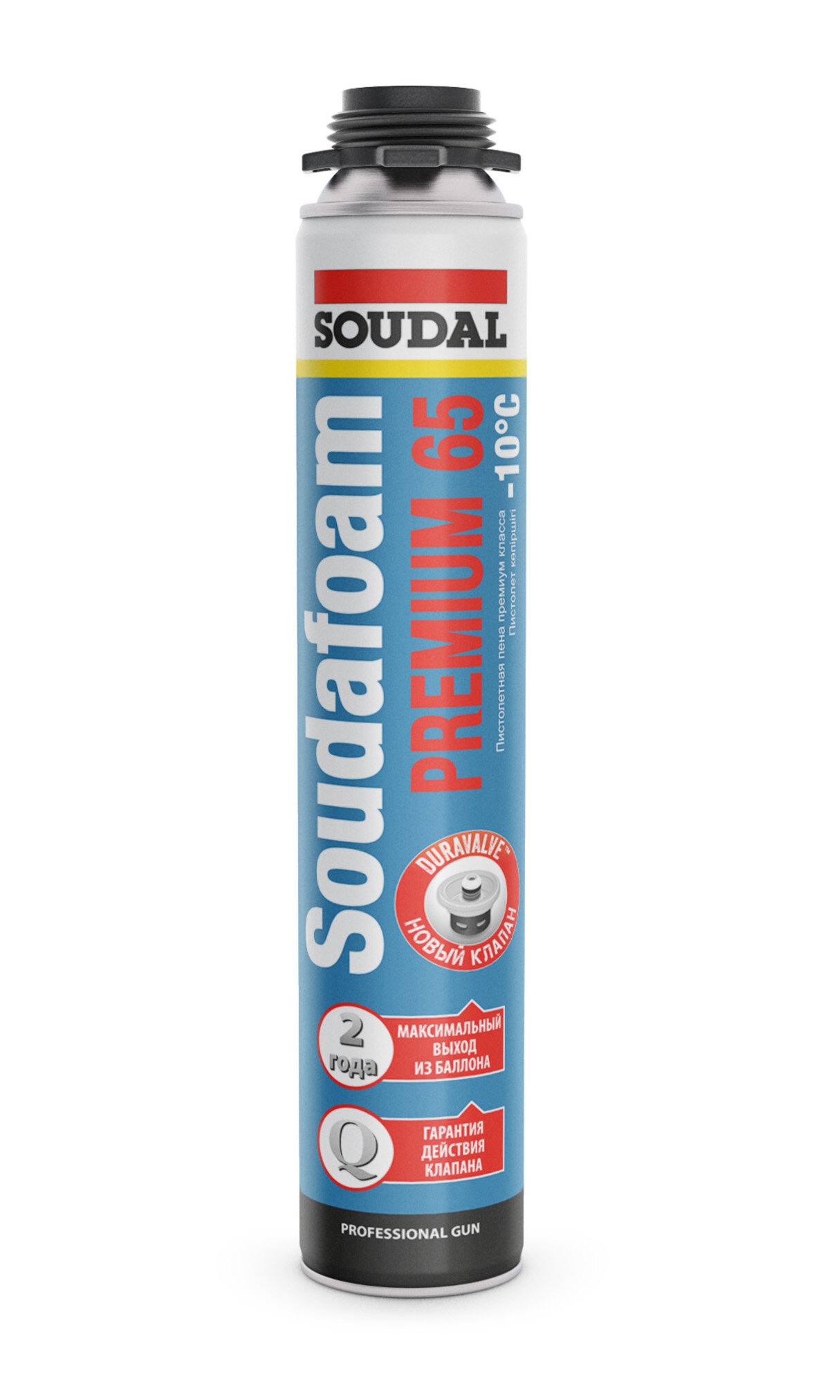 Soudal Premium 65 зимняя, 820 мл, профессиональная пистолетная пена