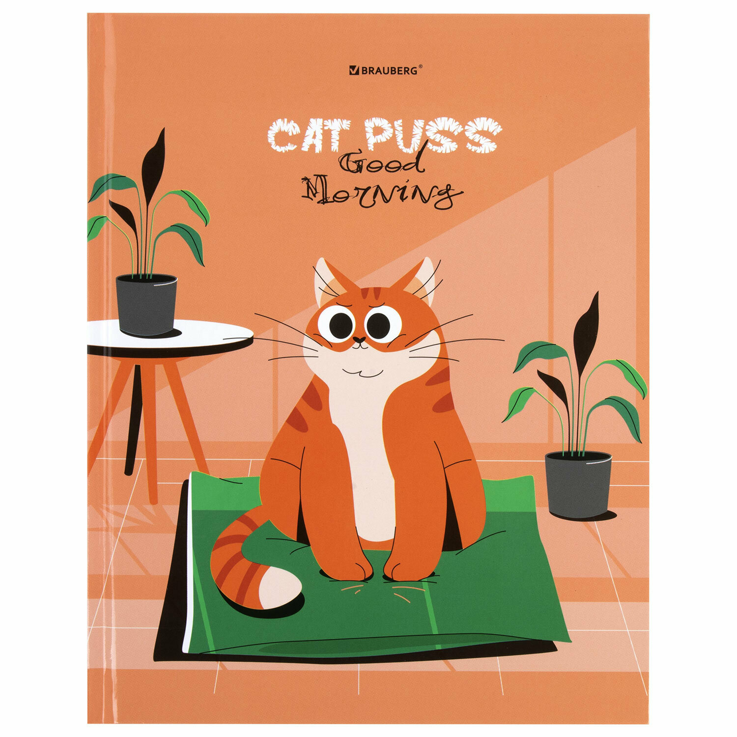 Дневник 1-11 класс 40 л, твердый, BRAUBERG, глянцевая ламинация, "Cute cat", 106852