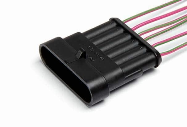 Разъем жгута форсунок / жгута ЭСУД 2310376158102 (ответная часть AX-3232) / 6 контактов 6 pin с проводами OEM: 282108