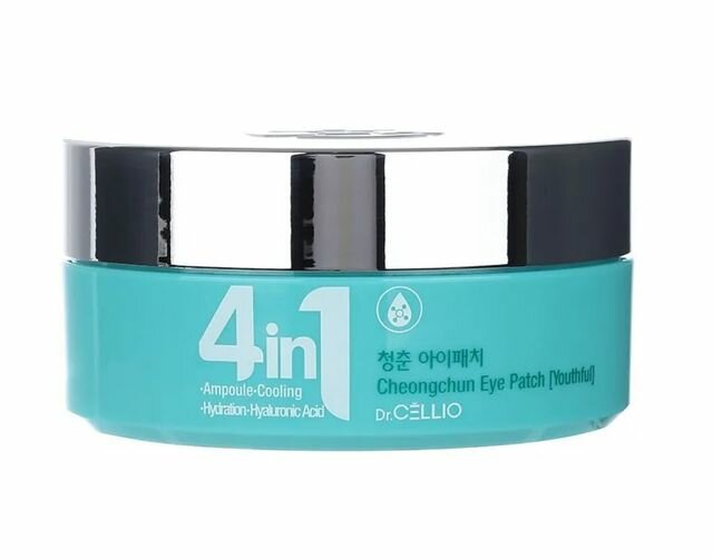 Dr.CELLIO Патчи для кожи вокруг глаз с гиалуроновой кислотой, 90 г