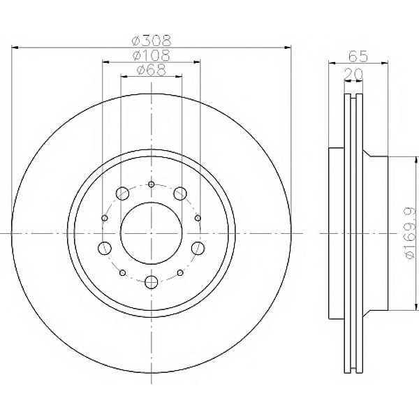 TEXTAR 92126803 (31423152 / 8624926 / 86249260) диск тормозной Volvo (Вольво) xc90 зад. (min 2 шт.) с покрытием