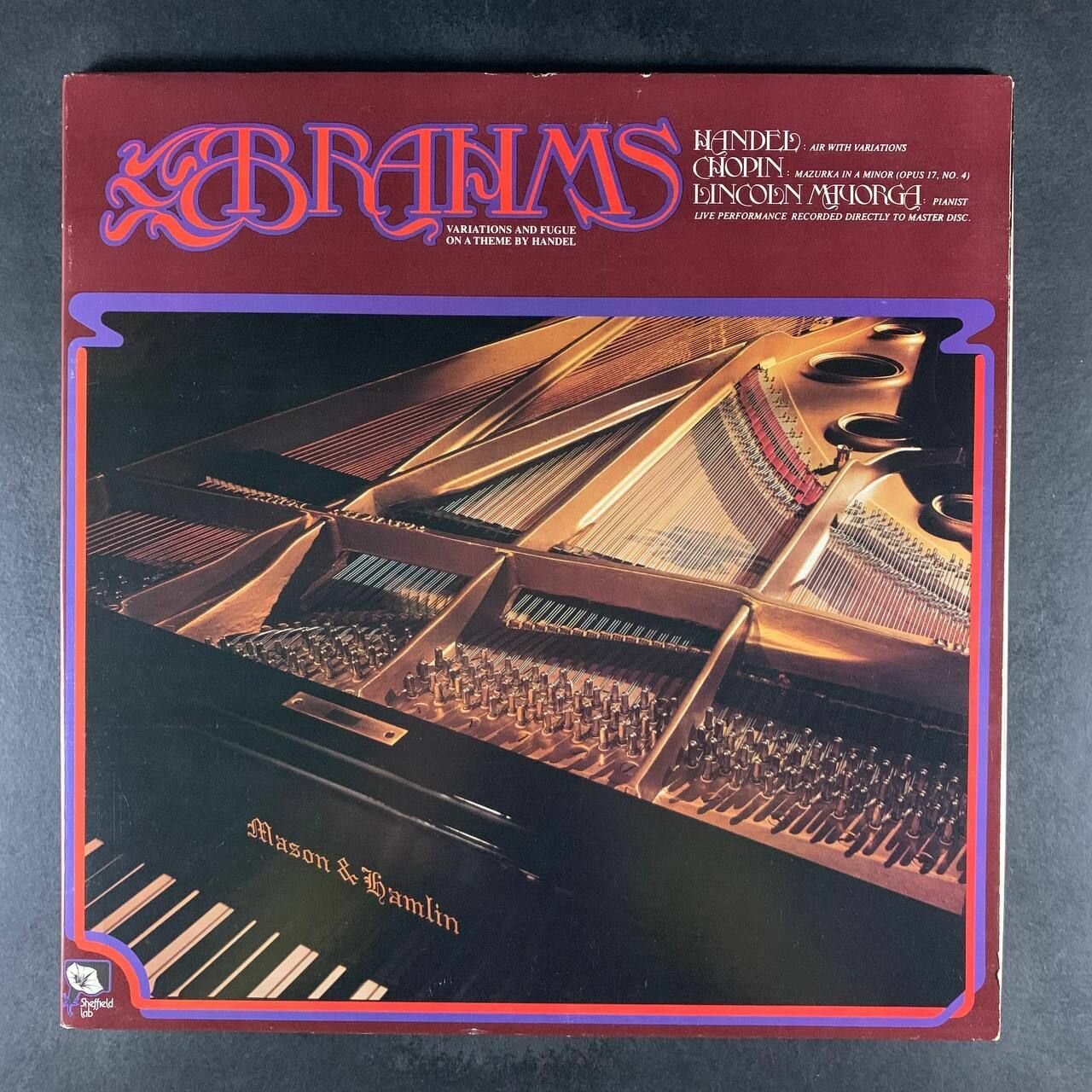 Brahms, Handel, Chopin, Lincoln Mayorga - Variations And Fugue On A Theme By Handel, Air With Variations, Mazurka In A Minor Opus 17, No.4 (Виниловая пластинка, Direct To Disk)