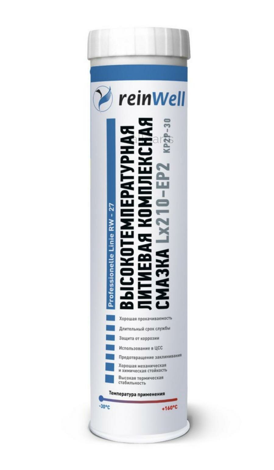 REINWELL 3222 смазка! высокотемпературная литиевая смазка RW-27 0,4L\