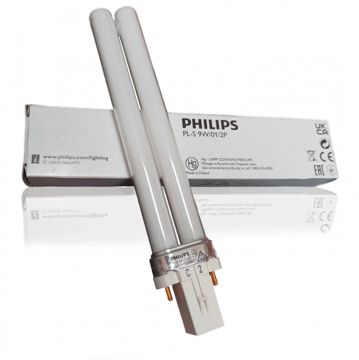 PL-S 9W/01/2P G23 305 - 315nm - лампа PHILIPS от псориаза и витилиго