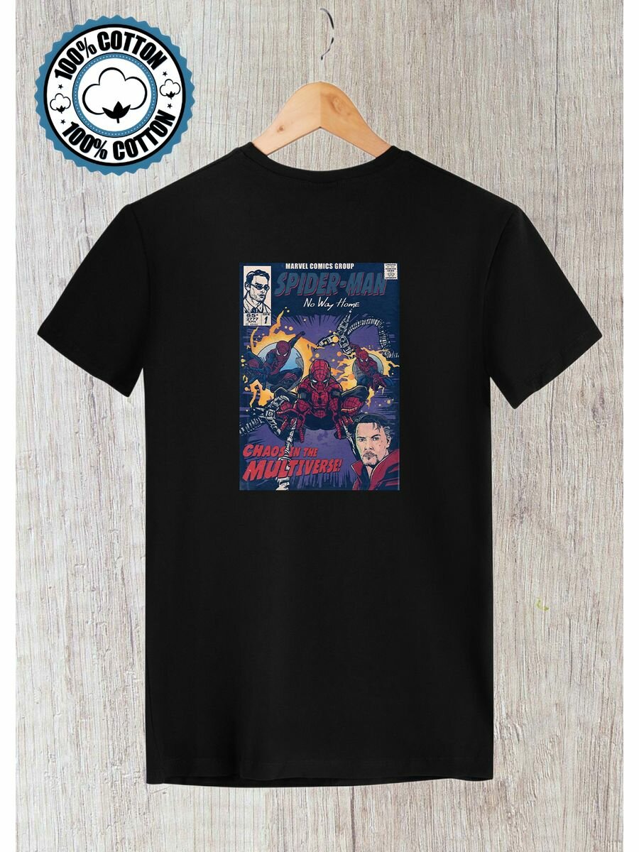 Футболка обложка человек паук доктор стрэндж