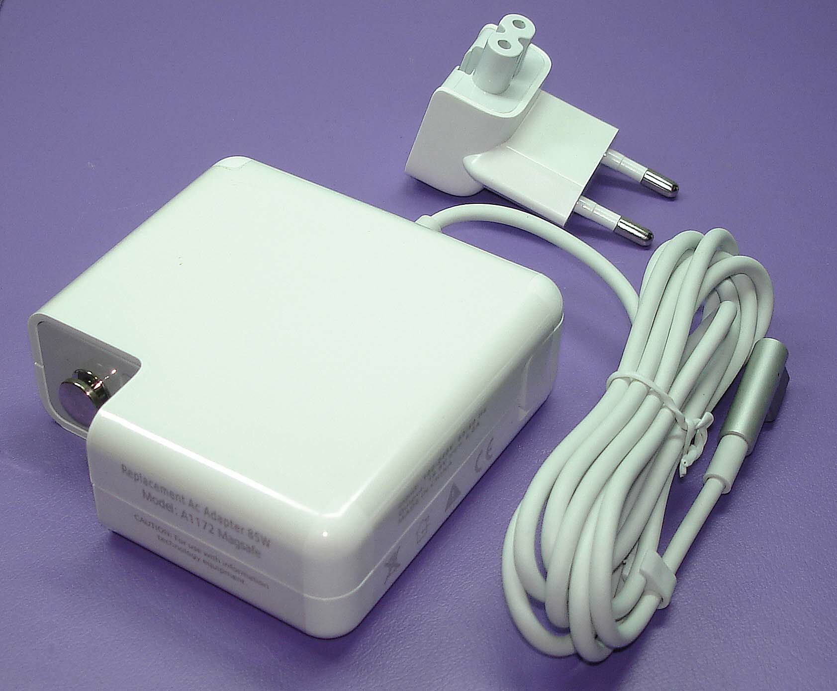 Зарядка для ноутбука Apple 18.5V 4.6A 85W MagSafe (A1398 A1424 A1222 A1290 A1343), OEM