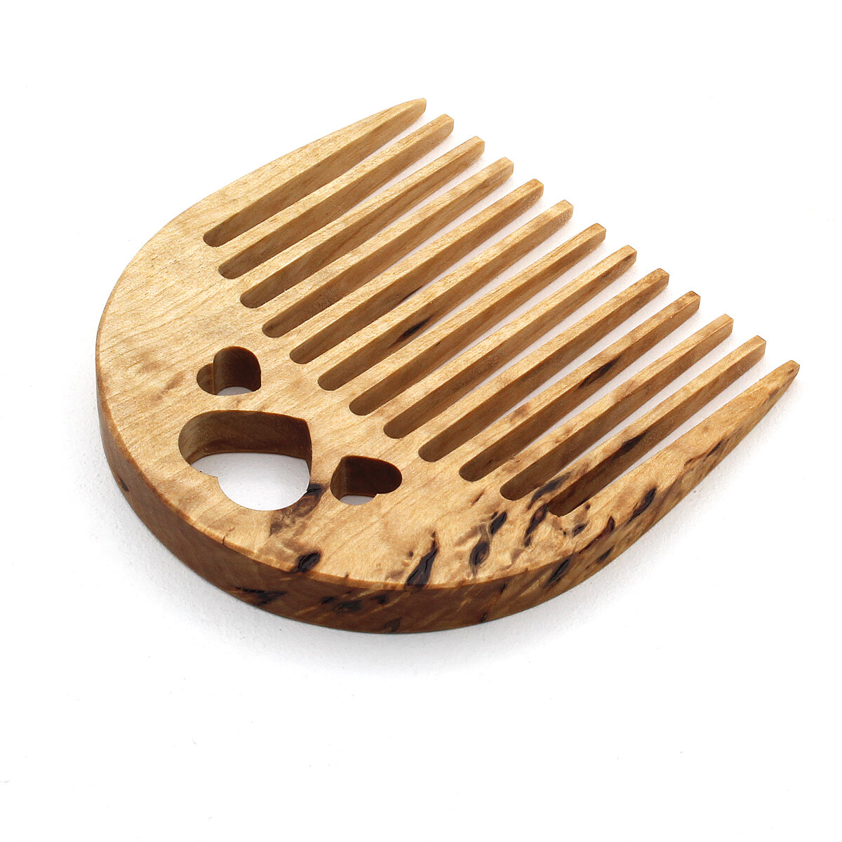 Гребень из карельской березы