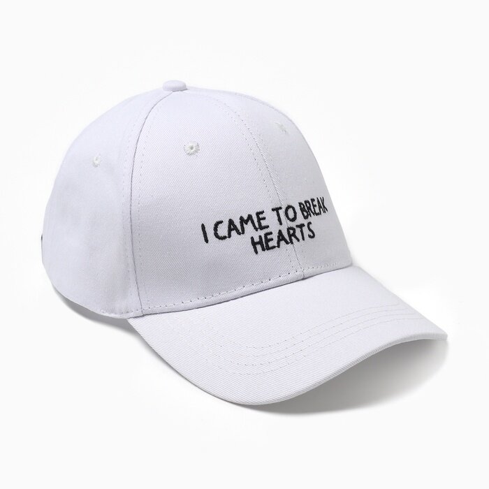 Кепка женская с вышивкой MIST Hearts, белый, р. 56-58, 10486412