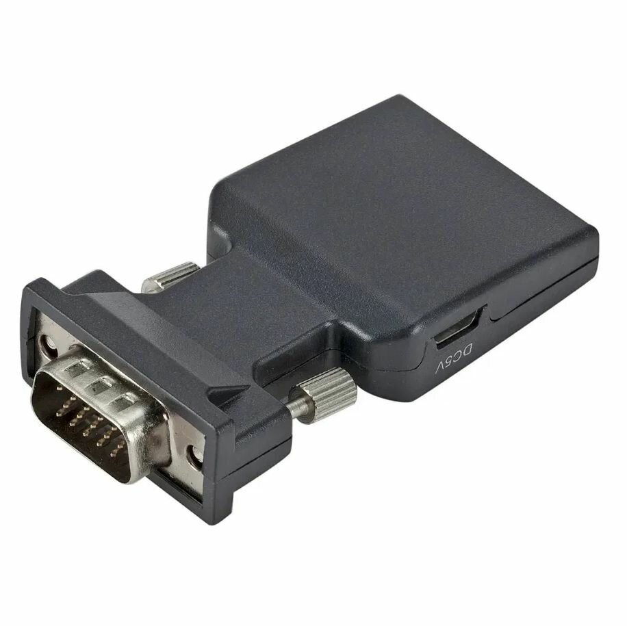 Переходник VGA-HDTV FullHD 1080 с аудио выходом 3,5 mm