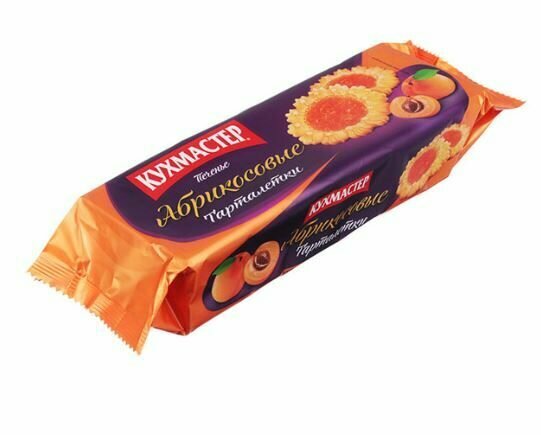 Кухмастер Печенье сдобное, Абрикосовые тарталетки, 240 гр