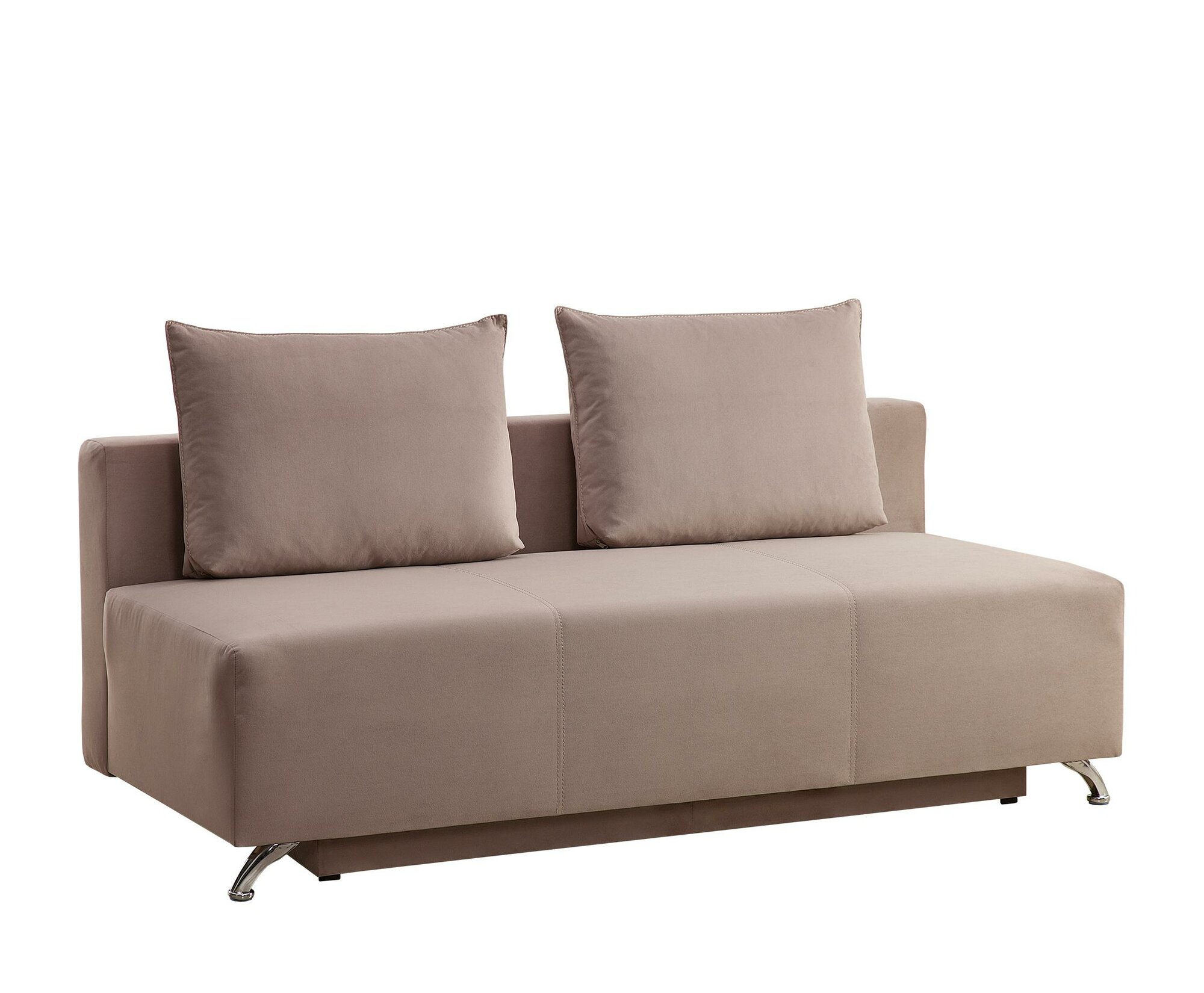 Диван раскладной Нонтон Лира Лайт, 184x88x70 см, еврокнижка, велюр бежевый