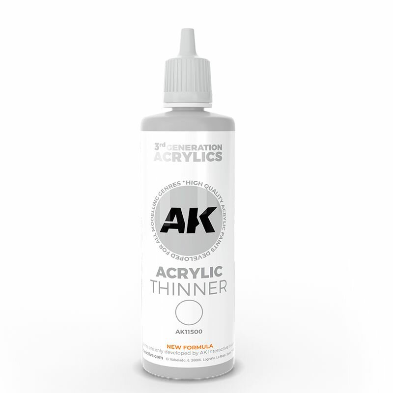 Разбавитель для акриловых красок AK Interactive Acrylic Thinner 100ml