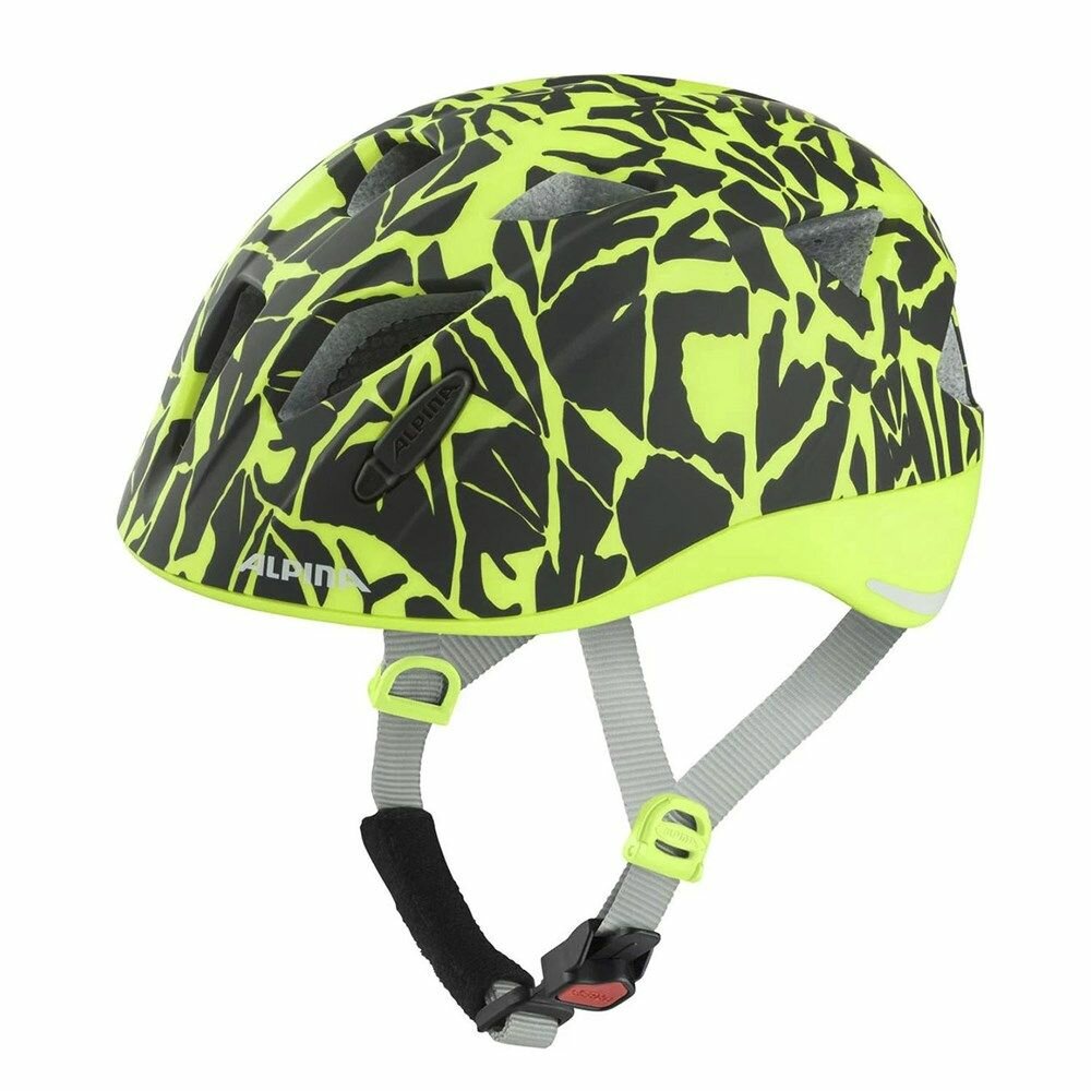 Велошлем детский ALPINA Ximo L.E. - Black-Neon Sparkle Matt 49-54 см