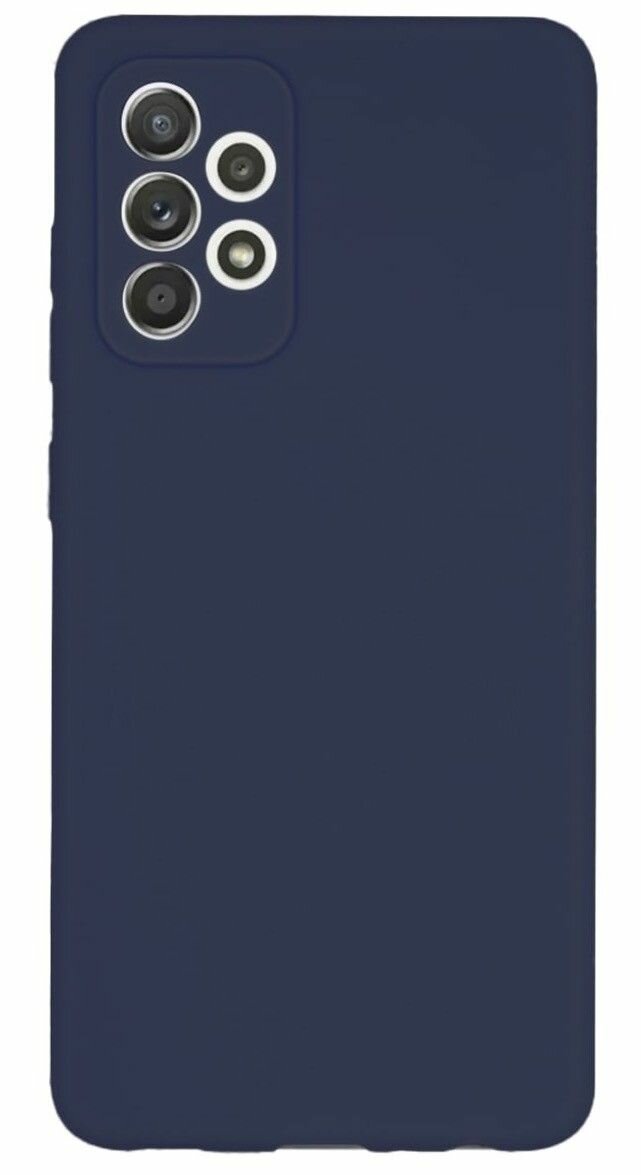 Чехол для Samsung Galaxy A53 5G силиконовый Silicone Cover синий