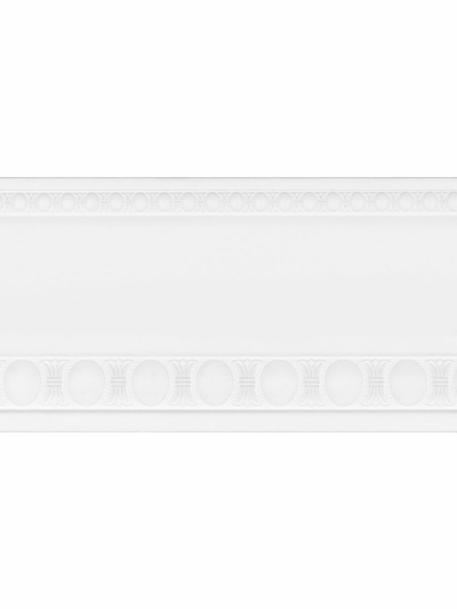 Плинтус потолочный Молдинг на стену декор, 1100х90х25 мм Белый мат- 2 шт.