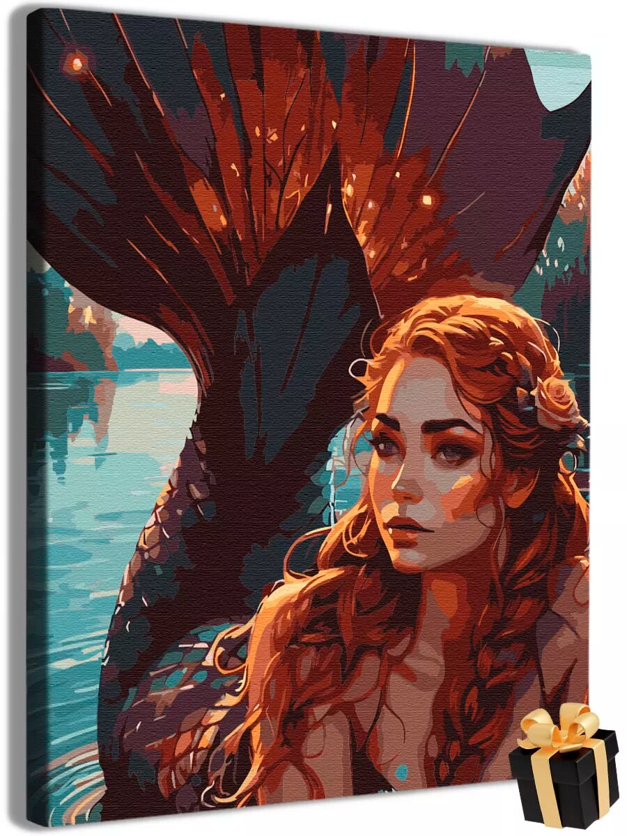 Картина по номерам русалка