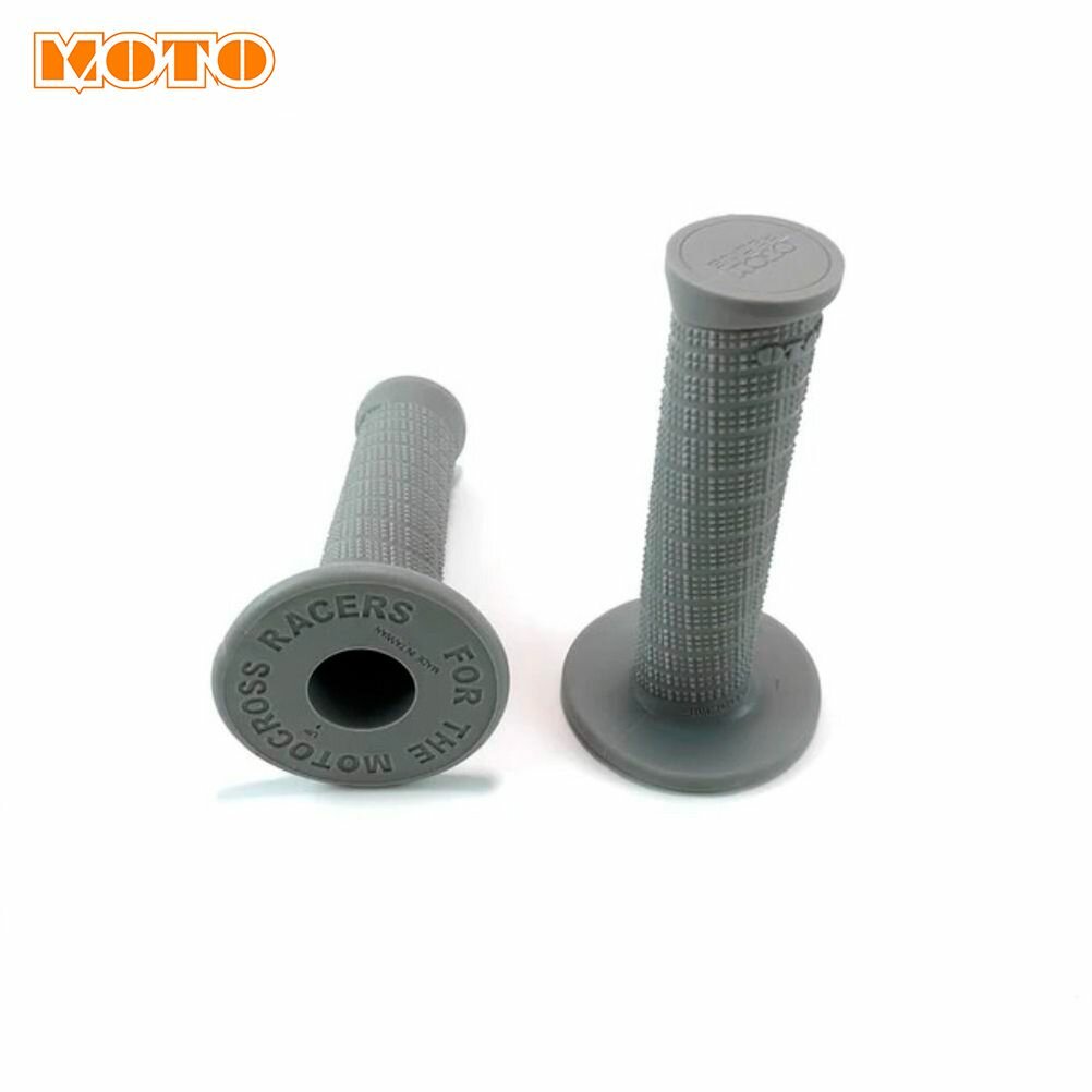 Грипсы MOTO Racing на руль мотоцикла, универсальные, серые.