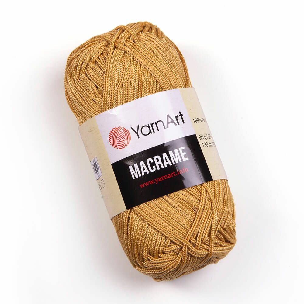 Пряжа Макраме (Macrame) упаковка 6 мотков 90 г. 130 м. 100% полиэстер цвет 155 бежевый