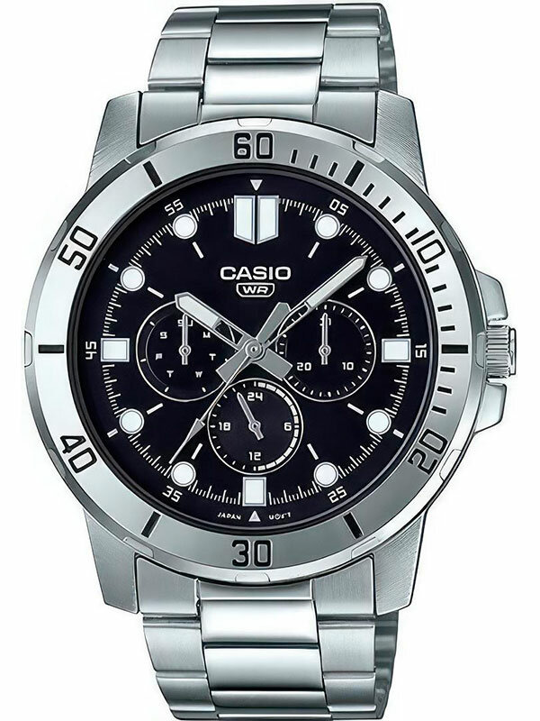 Наручные часы CASIO Collection, серебристый/черный — фото 1