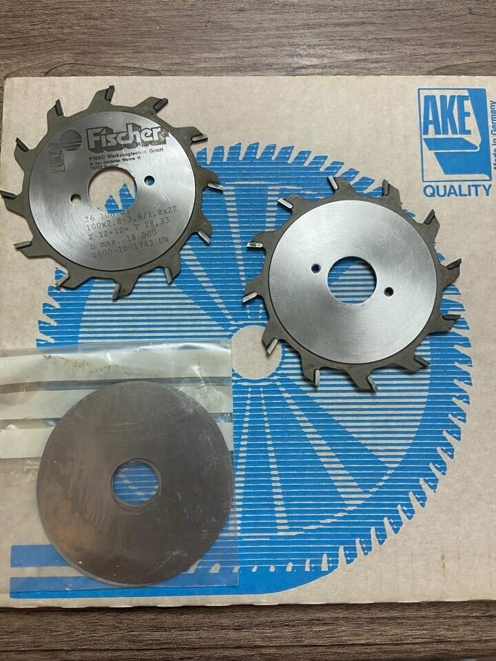 Диск пильный подрезной 100х2,8-3,6х22 z12+12 HW Fischer (Германия)