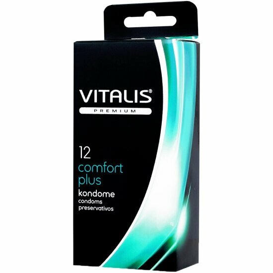 Презервативы Vitalis PREMIUM comfort plus контурные, 12 шт.