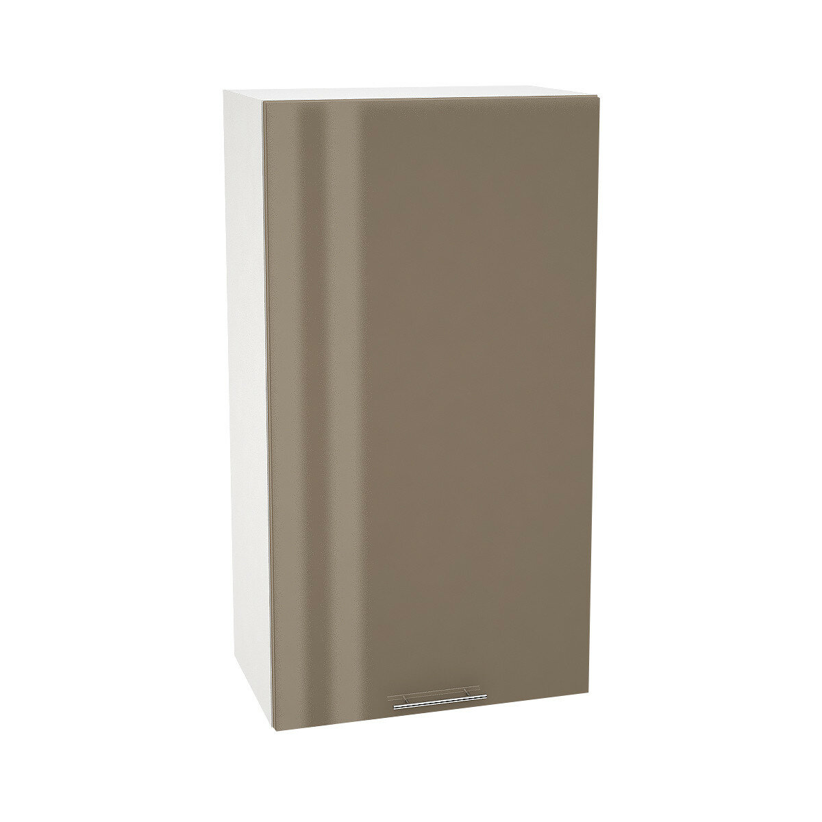 Кухонный шкаф навесной, Кухня Валерия, ШВ509, Белый / Капучино глянец