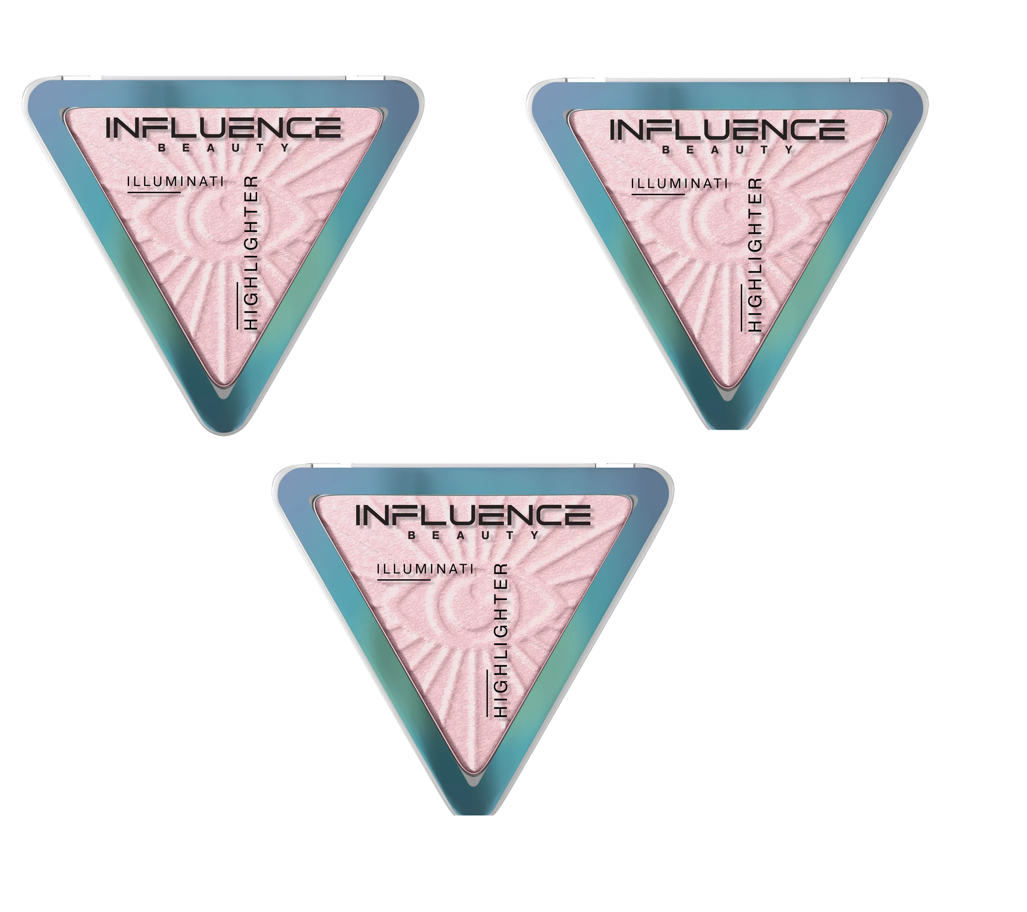 Хайлайтер с микрочастицами бриллиантов Influence Beauty Illuminati т.02 6,5 г 3 шт