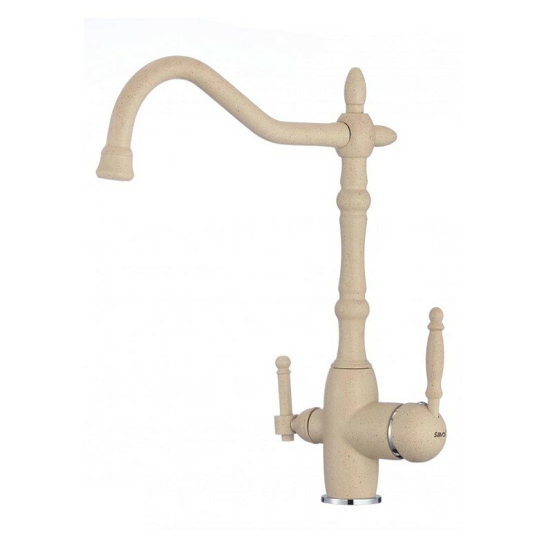 Смеситель для кухни с подключением к фильтру Savol S-L1803Y, бежевый