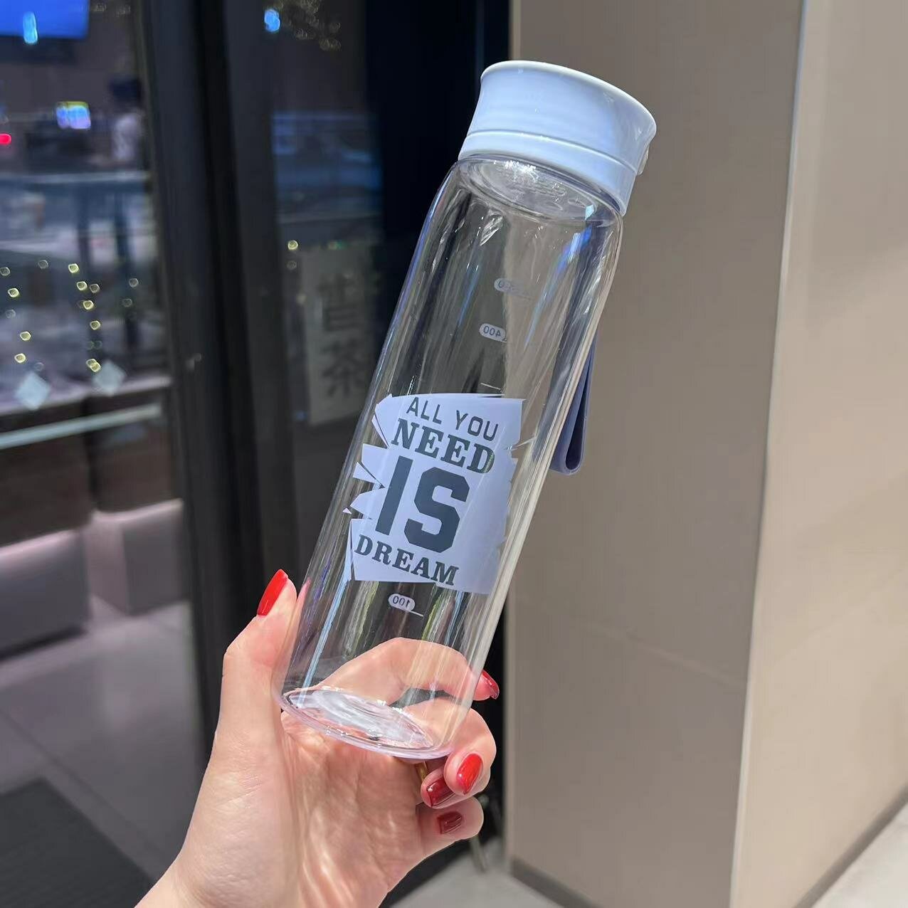 Детская портативная пластиковая бутылка для воды, устойчивая к теплу, 500 мл, ударопрочный стакан для школы и активного