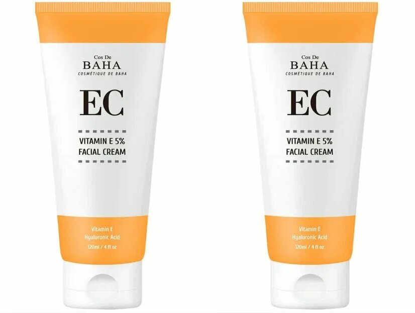 Крем для лица Cos De Baha Vitamin E Facial Cream, 120 мл, 2 шт