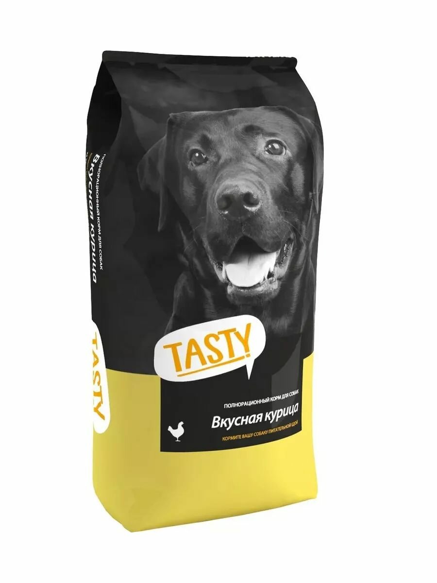 Корм Tasty, для взрослых собак, супер-премиум, для средних и крупных пород, 15 кг