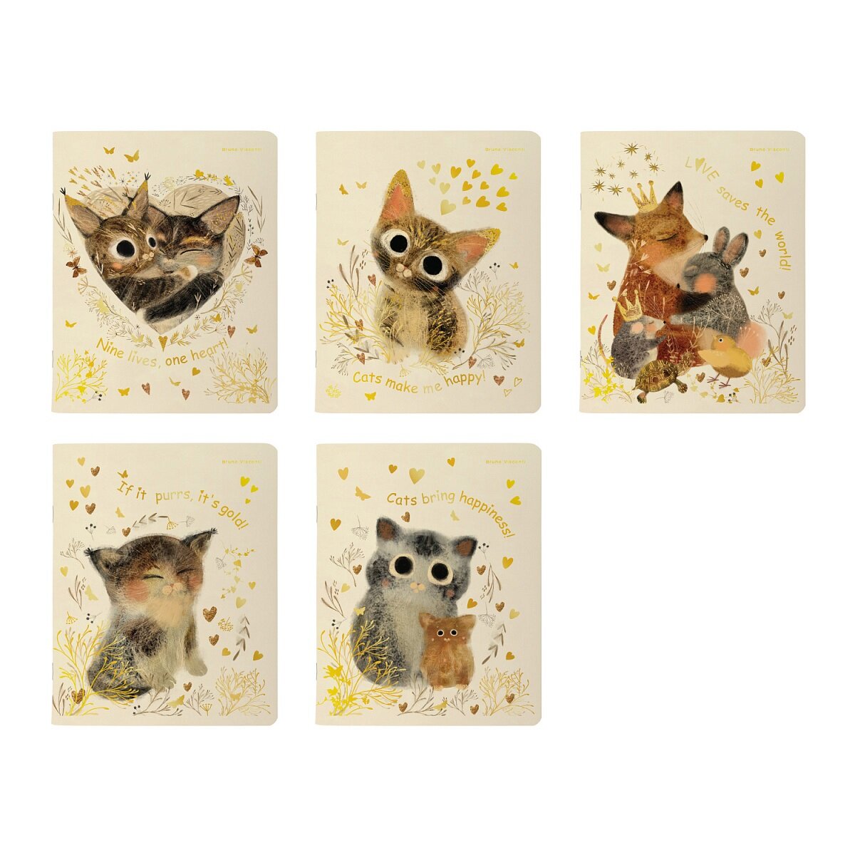 Тетрадь общая 48 листов 5 штук "любовь КАК ОНА есть"