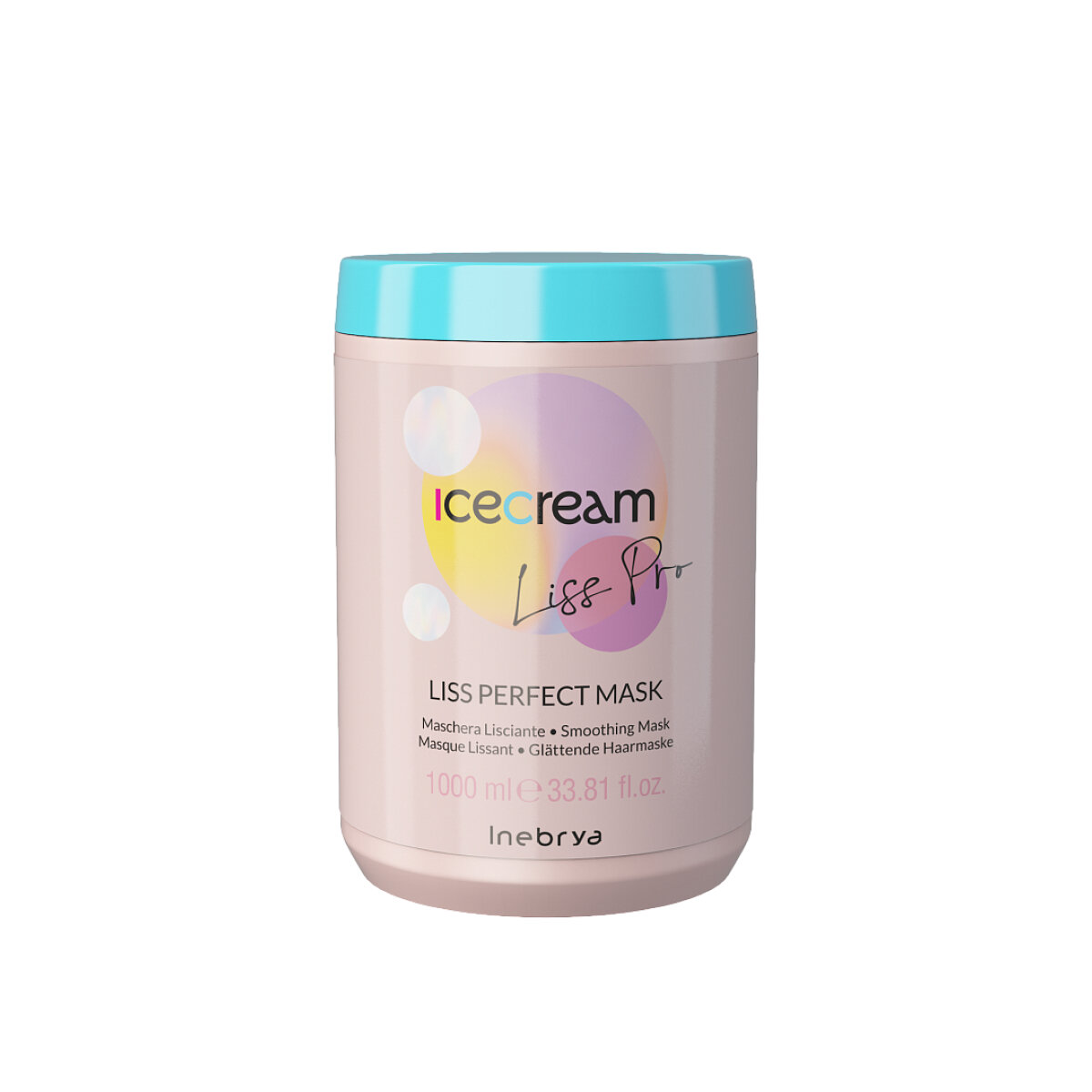 Разглаживающая маска для волос Inebrya Ice Cream Liss-Pro, 1000 мл