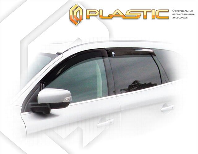Дефлекторы окон (Classic полупрозрачный) Volvo XC60 2009 - 2013 г. в. СА Пластик (Арт. 2010030303345)