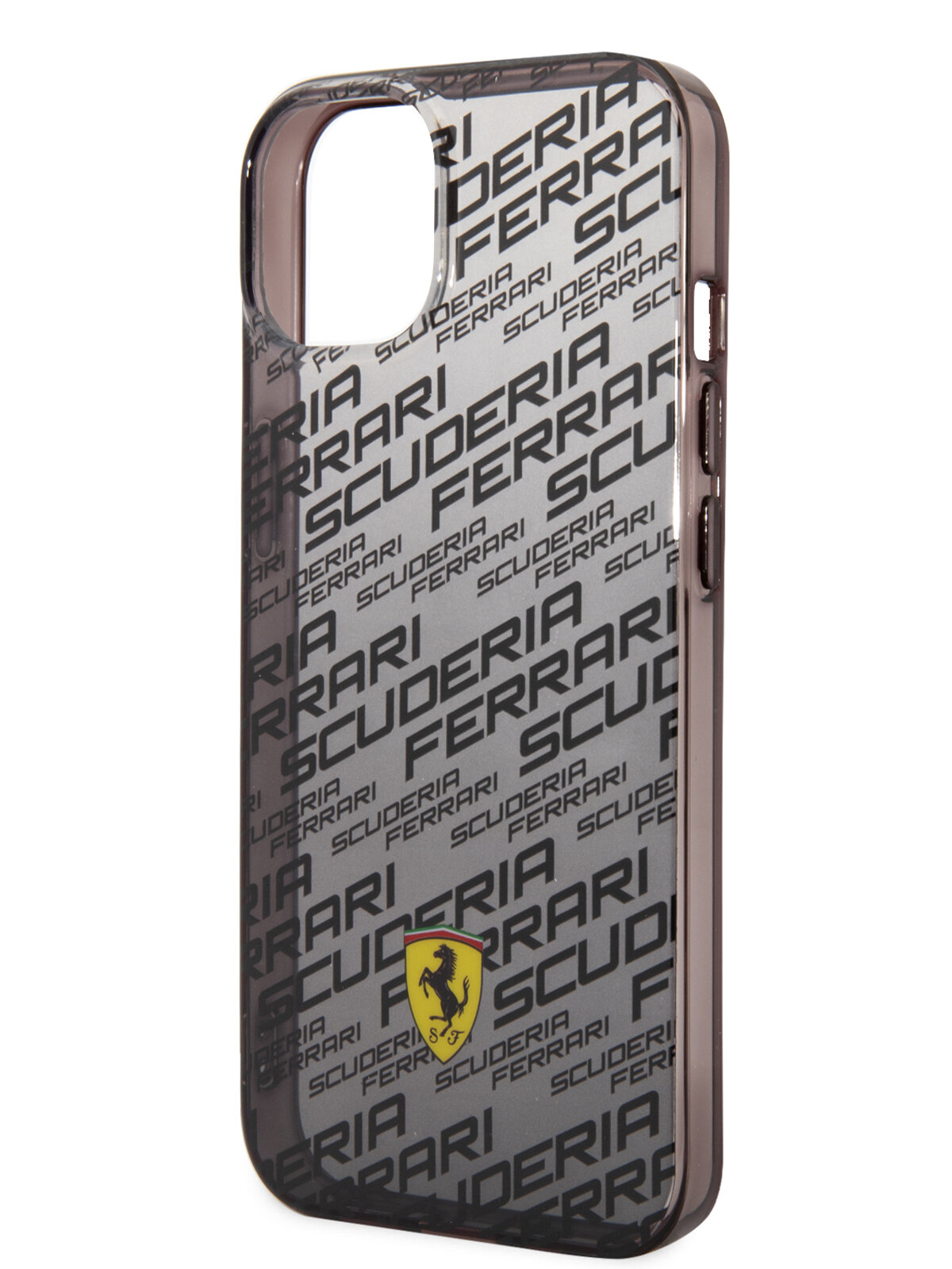 Ferrari для iPhone 14 чехол PC/TPU Allover Scuderia Hard Gradient Black