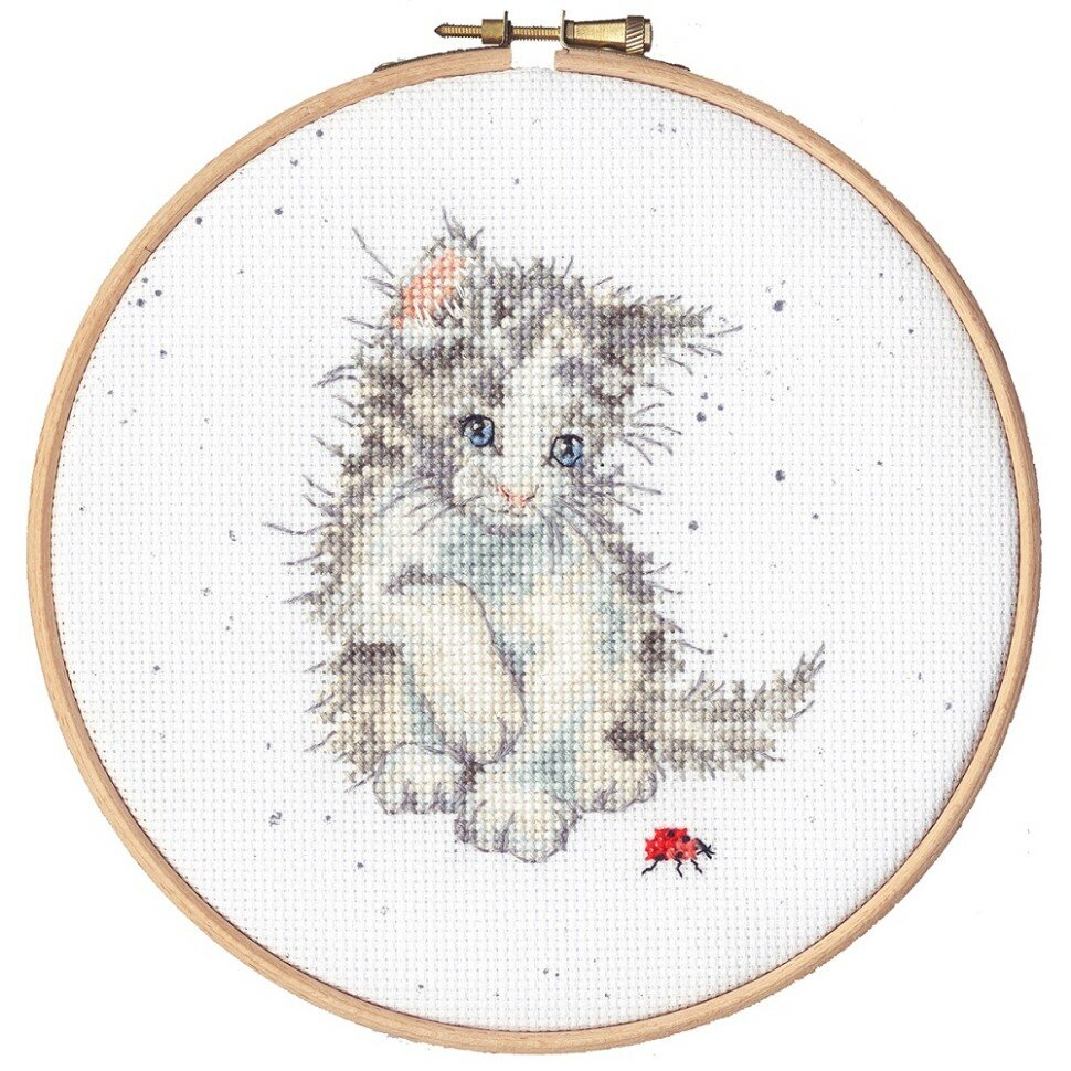 Набор для вышивания Bothy Threads #XHD118P Ladybird (Божья коровка), Счетный крест, 15 см
