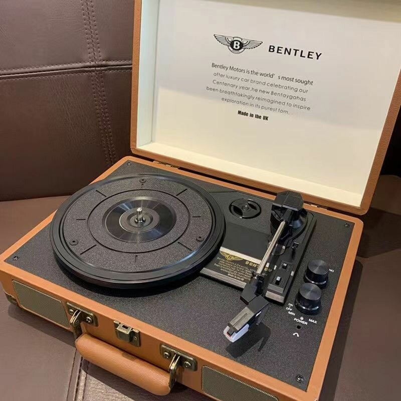 Виниловый проигрыватель / Проигрыватель для виниловых пластинок BENTLEY, Апельсин
