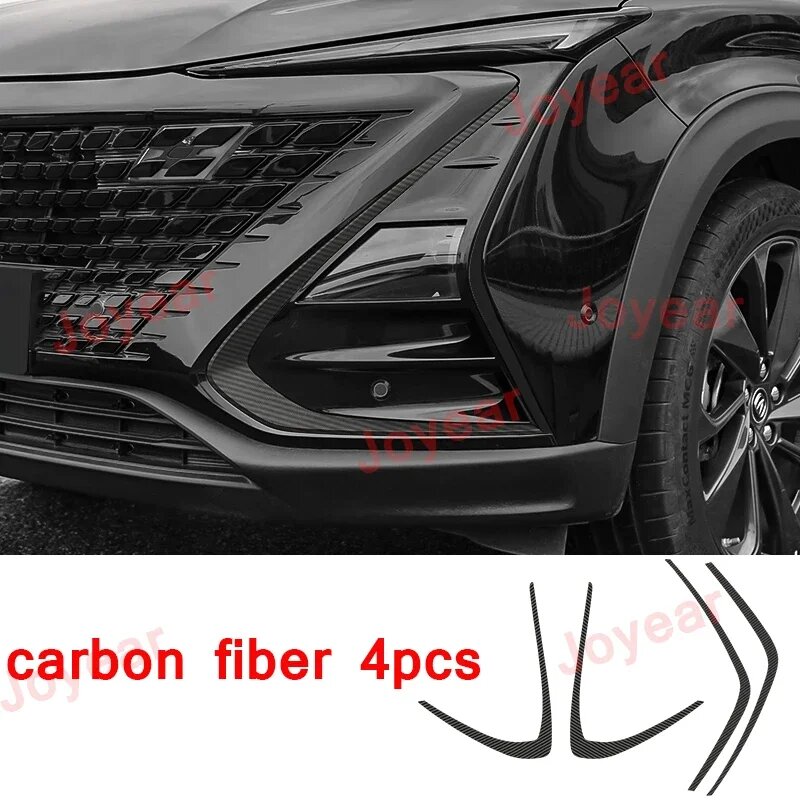 Для Changan UNIT UNI-T 2020-2022 Автомобильная фара, угловая защита, декоративная наклейка, противотуманная модель, передний бампер, модифицированные аксессуары для автомобиля carbon fiber sticker