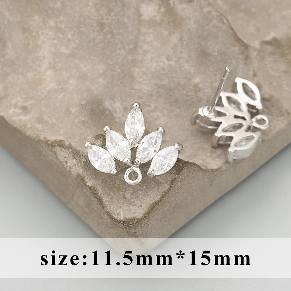 GUFEATHER подвески для сережек 18к золото с родиевым покрытием MD9405B