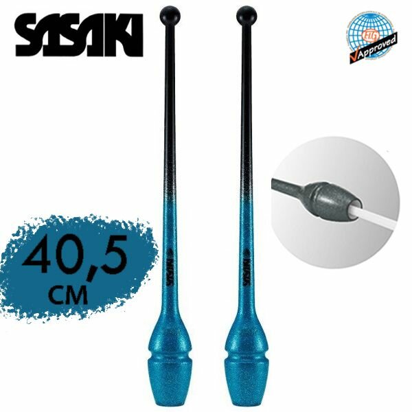 Булавы SASAKI M-34JKGH 40,5см. BxTOBU (Черный-Бирюза) FIG