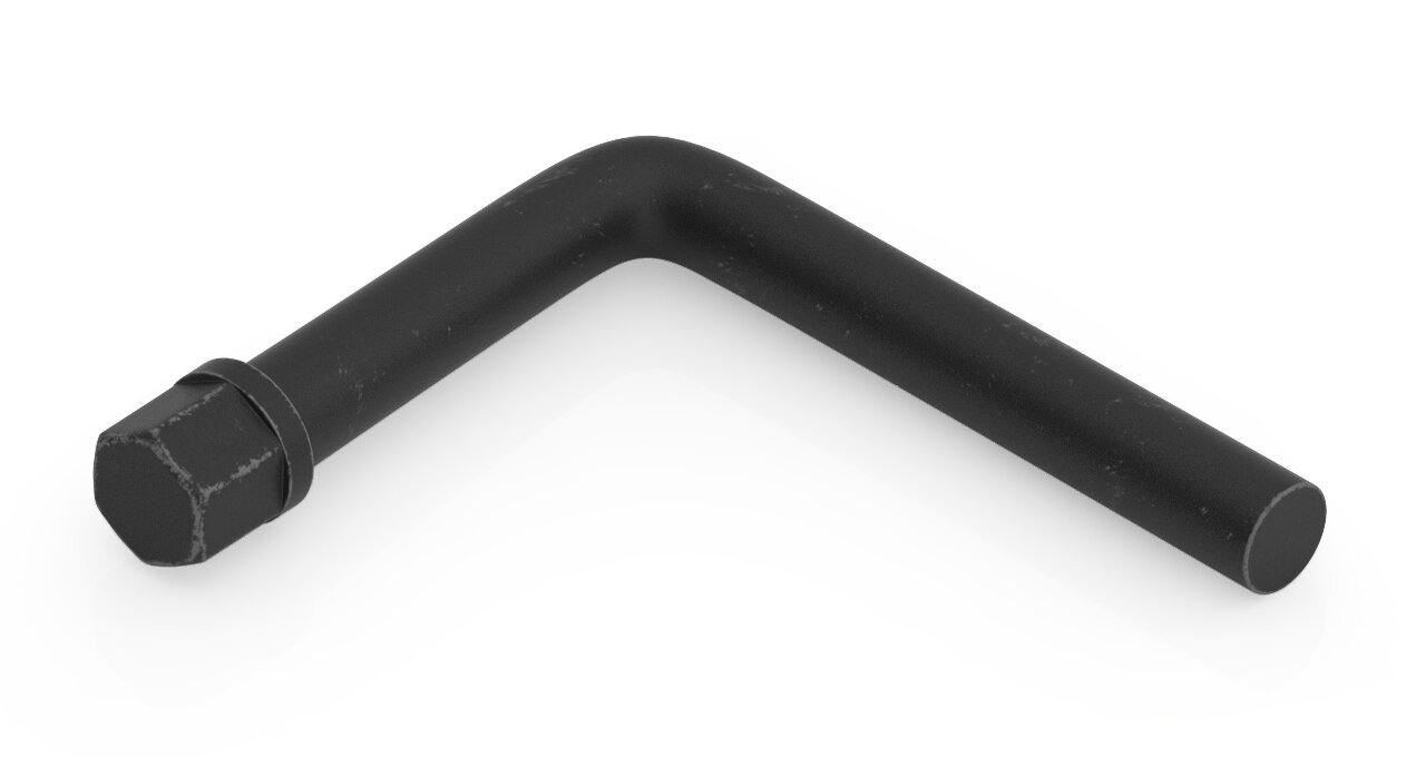 Ключ угловой шестигранный S 12 Чёрный