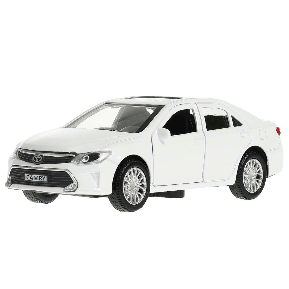 Машинка Технопарк Toyota Camry белая, 12 см, откр. двери и багажник.