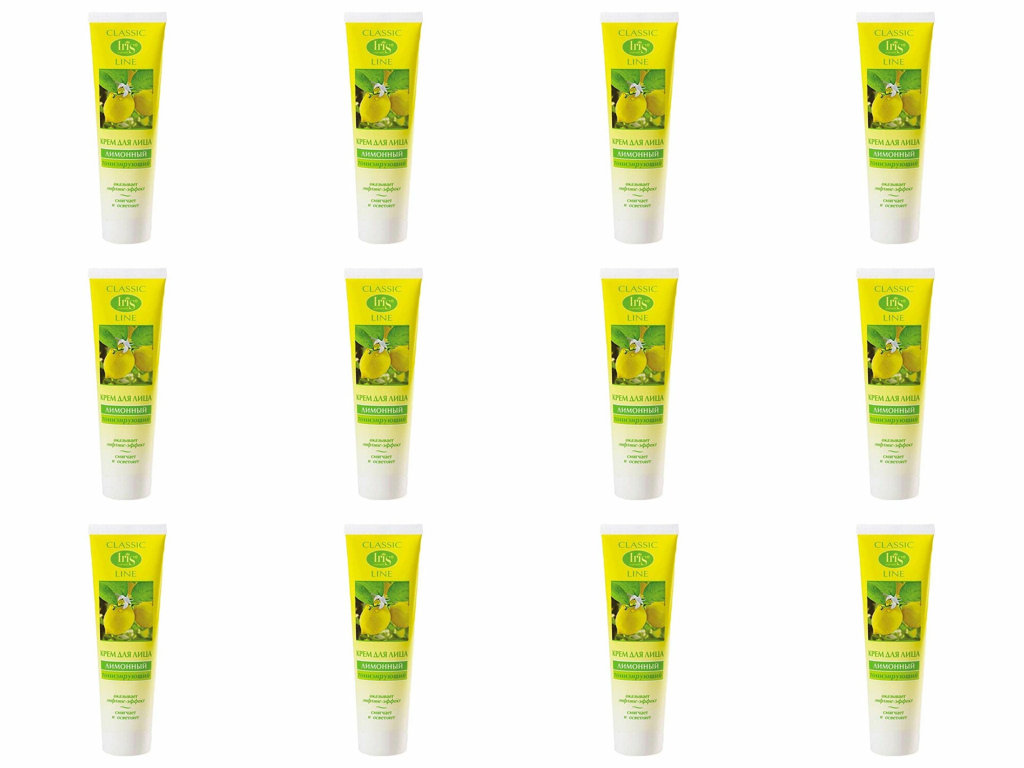 Iris cosmetic Крем для лица Лимонный Classic line, 100 мл, 12 шт