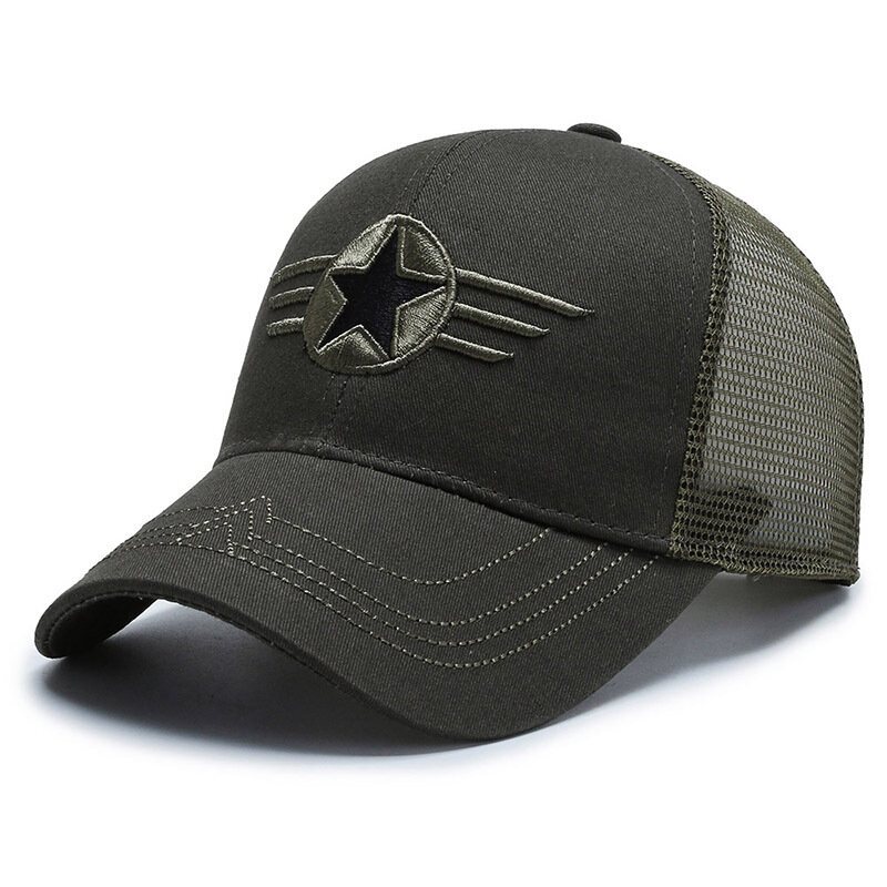 Многоцелевая Кепка с звездой Мужчины Спорт Дышащая сетка / 283