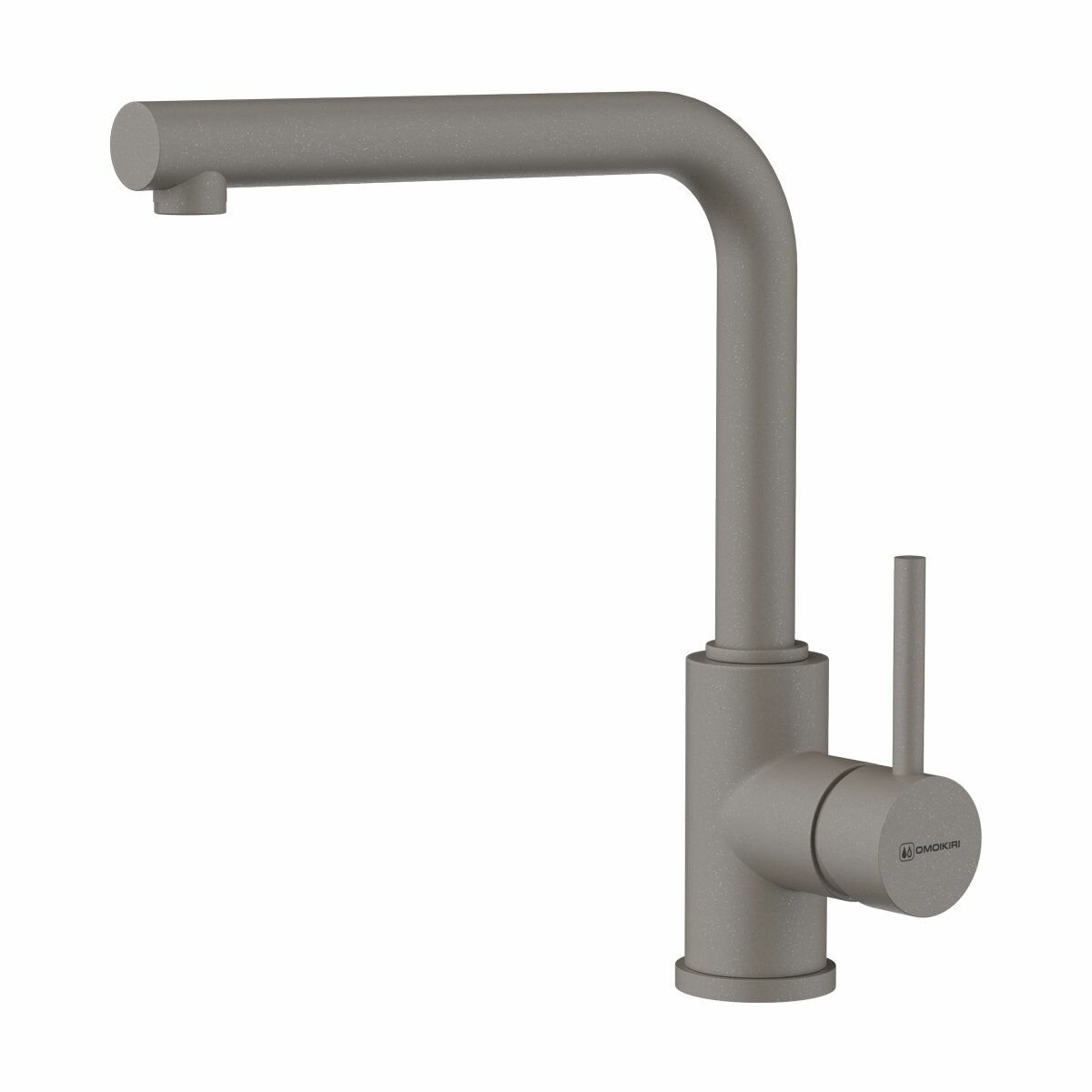 Смеситель для кухни OMOIKIRI Nakagawa-P-GR с поворотным изливом / leningrad grey
