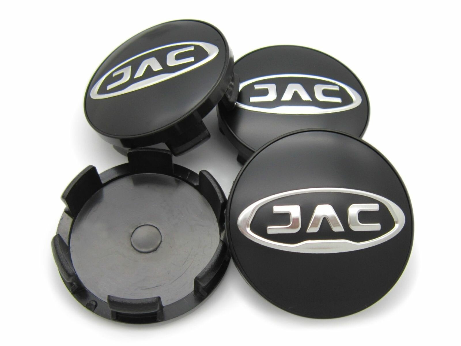 Колпачки, заглушки на литые диски СКАД JAC 56/51/12 мм, комплект 4 шт.