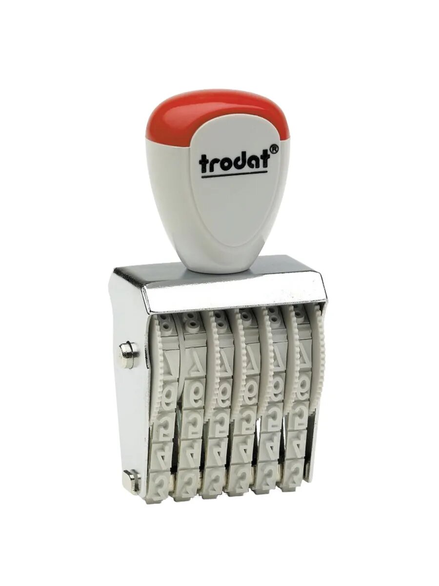 Нумератор ручной ленточный 6 разрядов 27х4 мм